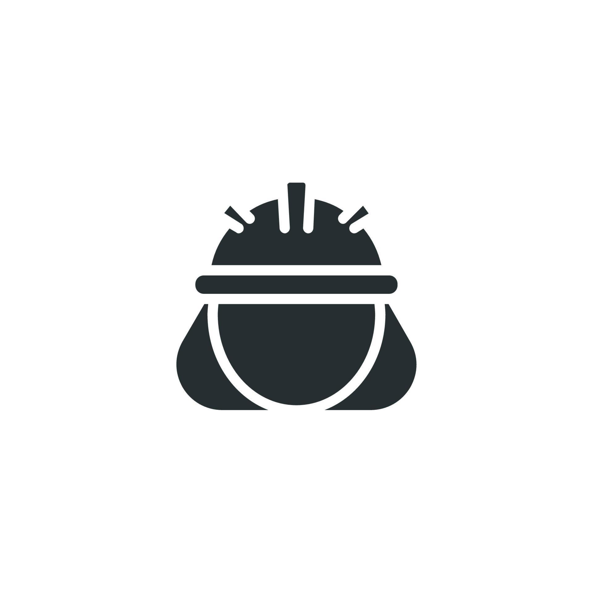 Vector Sign Of Construction Worker Symbol Is Isolated On A White
