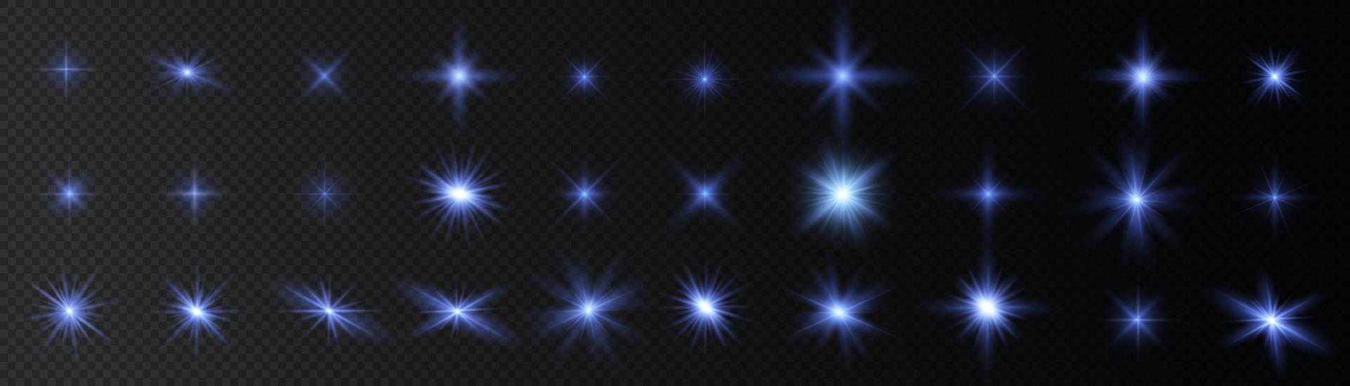 Glow isolated white transparent light effect set, lens flare, explosion, glitter, line, sun ...