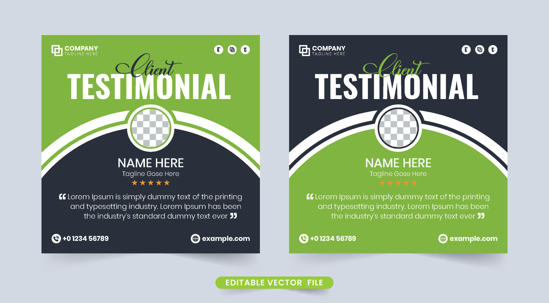 Creative Client Testimonial And Review Section Layout Design Customer