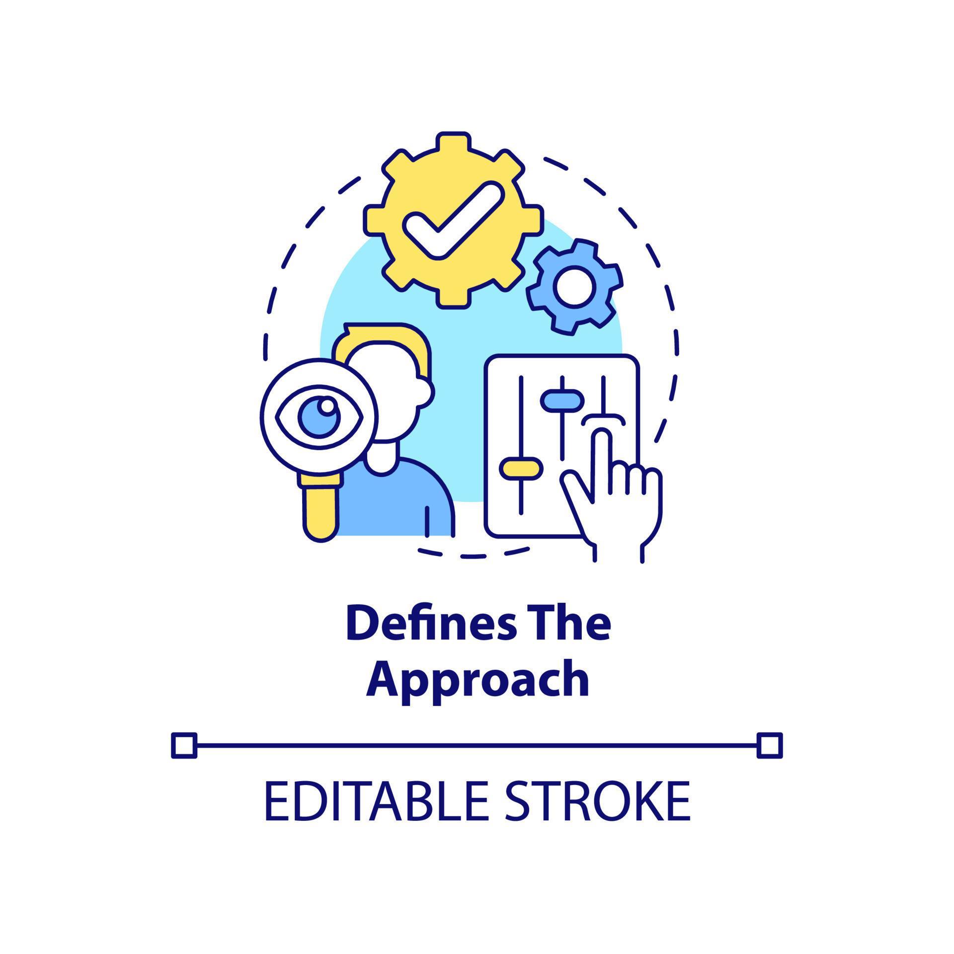 Defines Approach Concept Icon Project Strategy Stakeholder Management