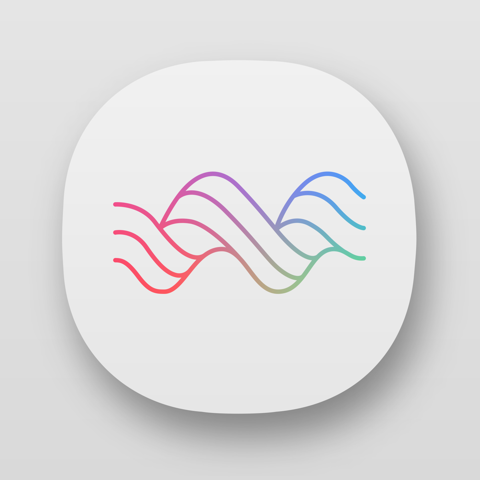 Sound Spiral Wave App Icon Ui Ux User Interface Music Rhythm Audio Curled Soundwave Wavy