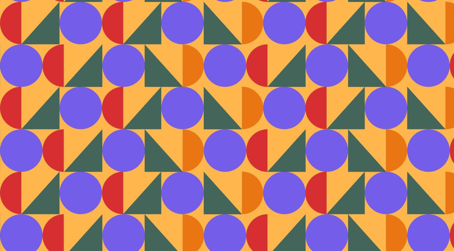 abstract geometric infinite pattern. colored triangles and circles 11141653 Vector Art at Vecteezy