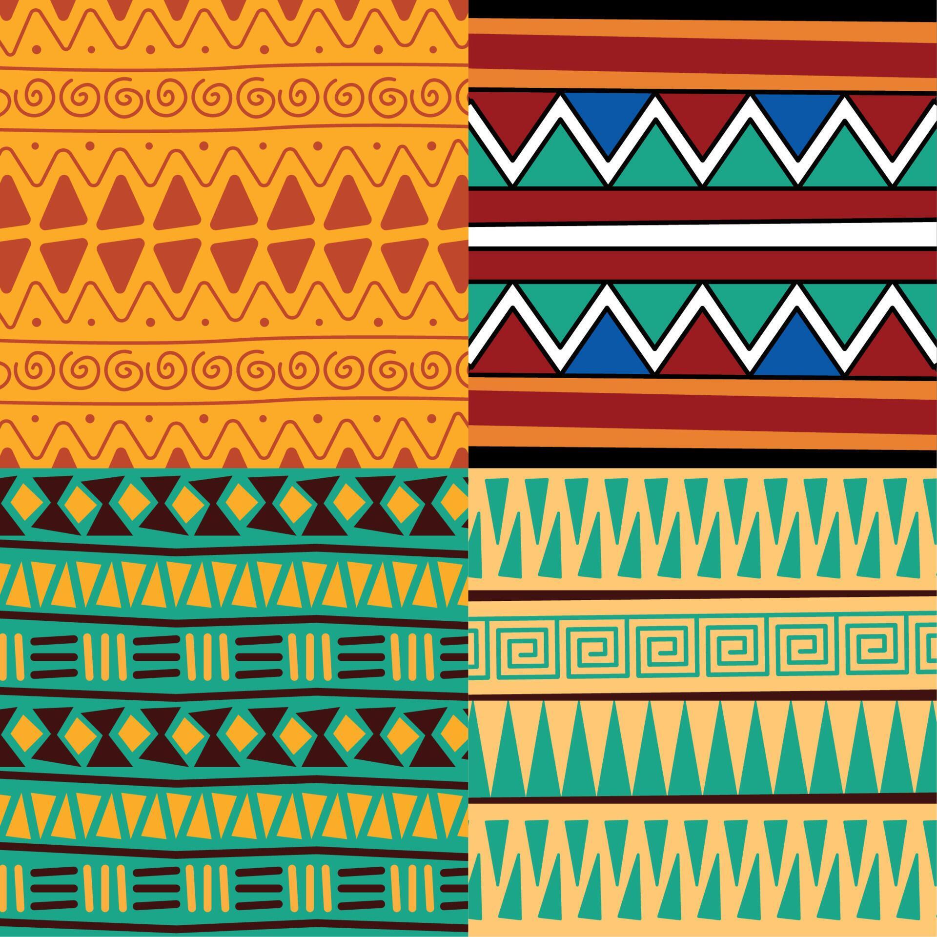 four african culture patterns 11146013 Vector Art at Vecteezy