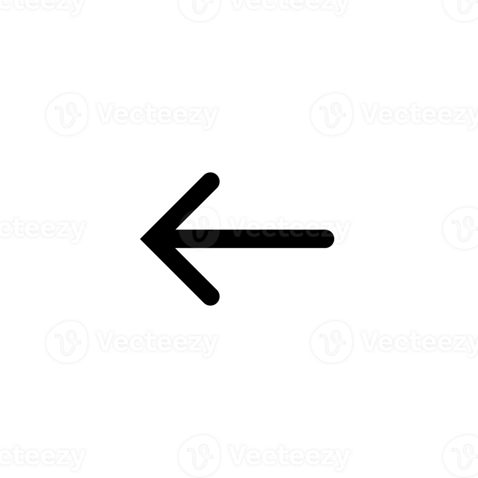 Free left arrow icon design. basic ui ux interface design element ...