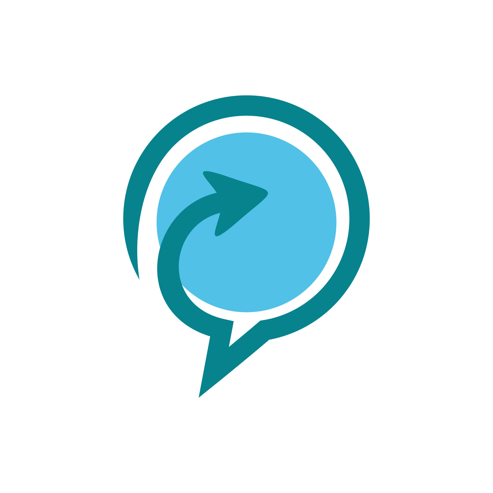 circle swirl arrow chat logo design 11151018 Vector Art at Vecteezy