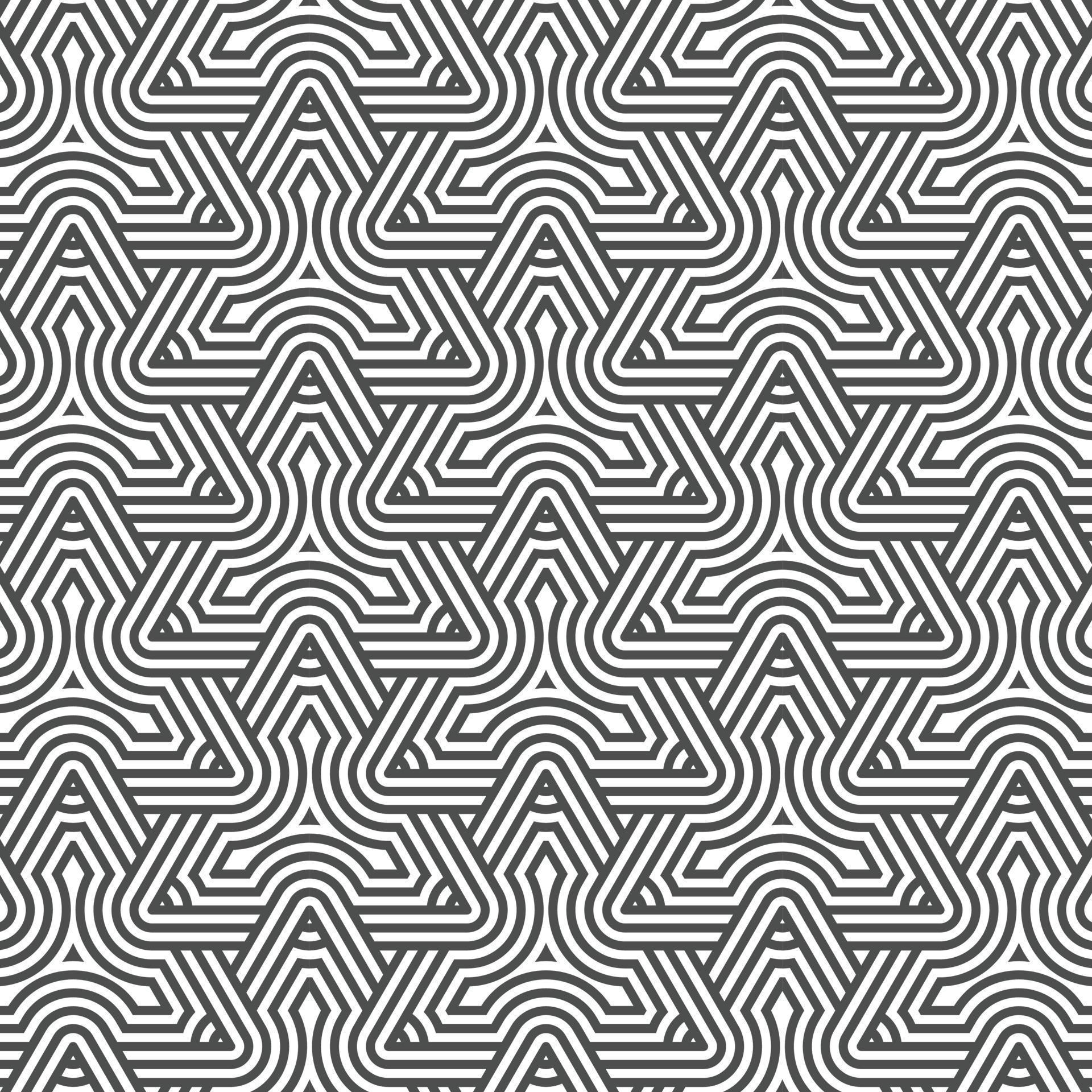 Abstract seamless geometric shape lines pattern 11153094 Vector Art at ...