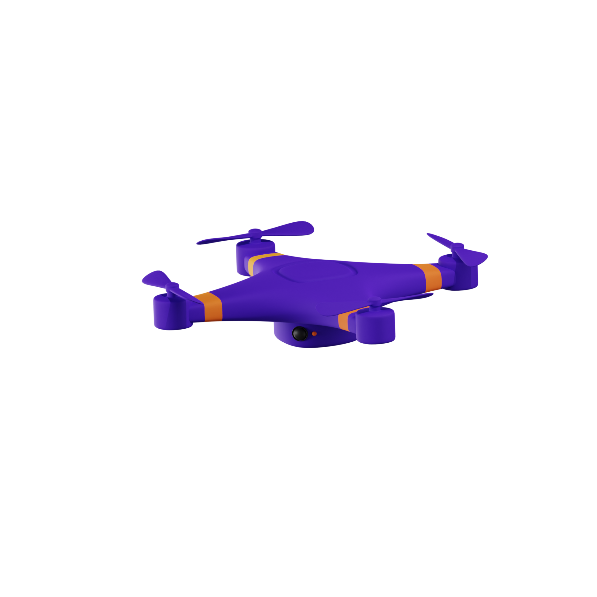 Purple Orange Drone 3d Illustrations 11153802 Png
