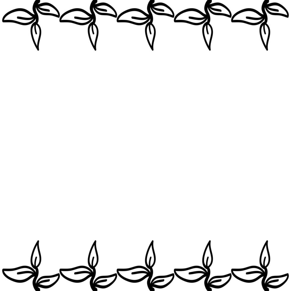 Hand Drawn Leaf Background In Doodle Style 11154229 Vector Art At Vecteezy