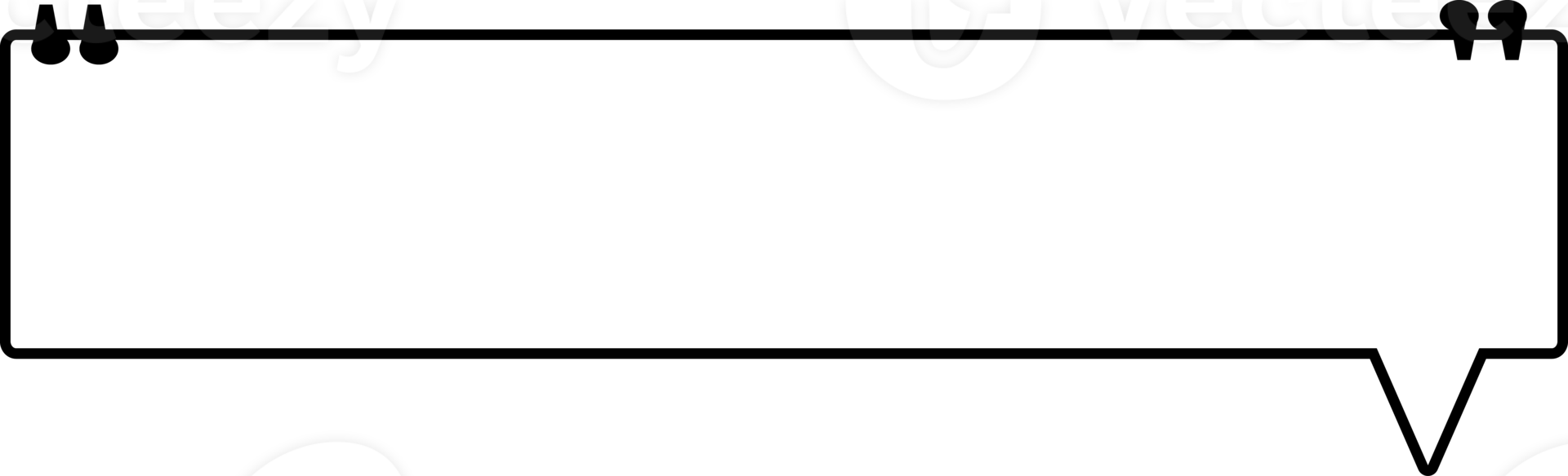 White Quotes Box Speech Bubble Text Box Decoration 11154611 Png