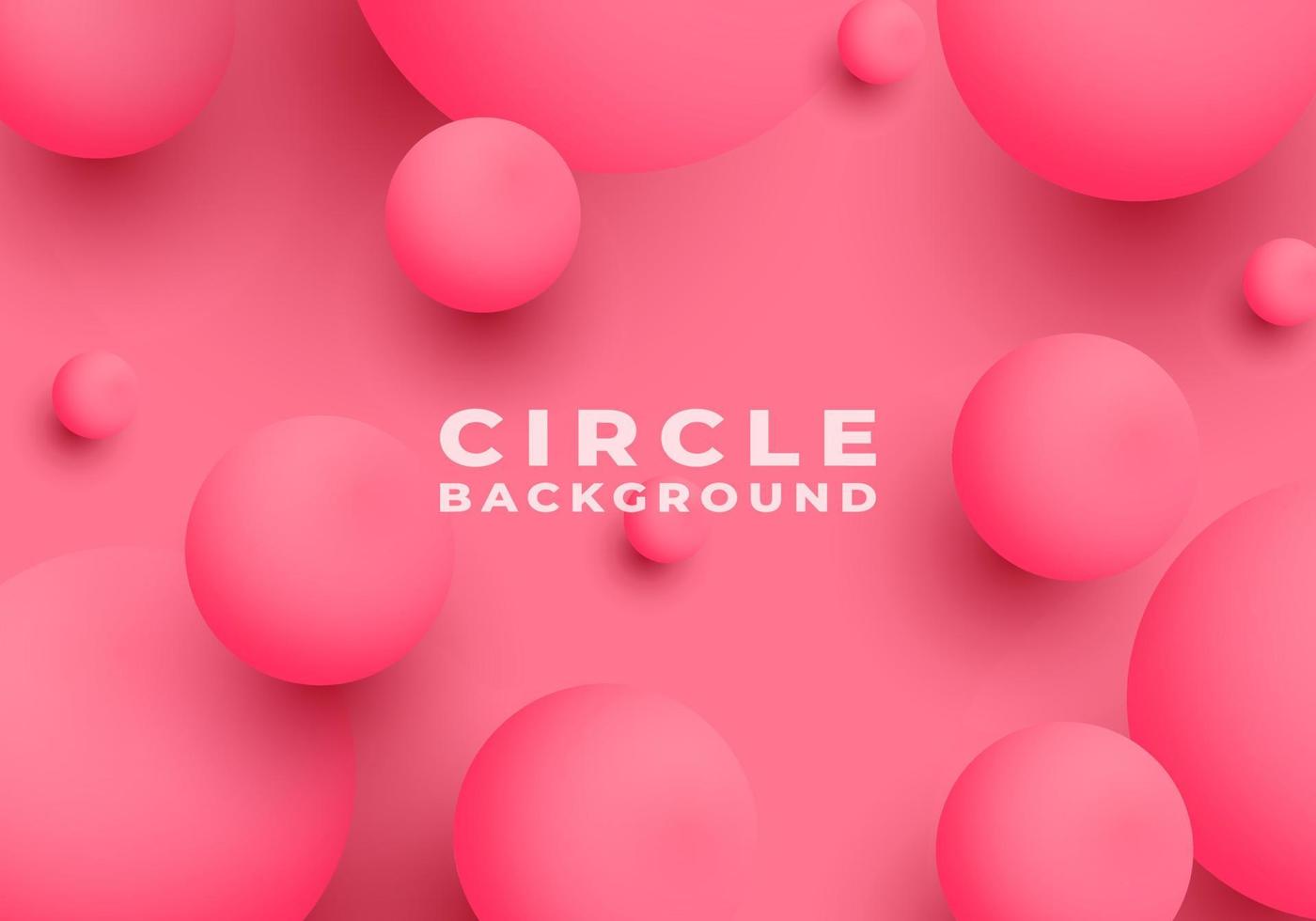 Abstract 3d Sphere Cluster Realistic Bubbles Shape Pink Background With Copy Space For Text