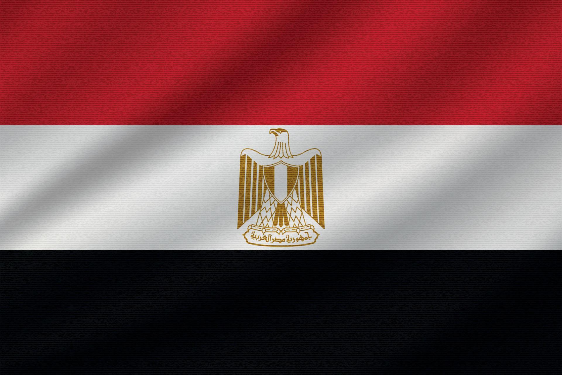 national flag of Egypt 11159478 Vector Art at Vecteezy