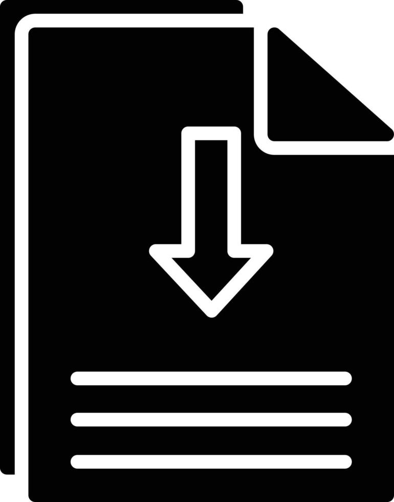 File Download Glyph Icon 11160546 Vector Art at Vecteezy