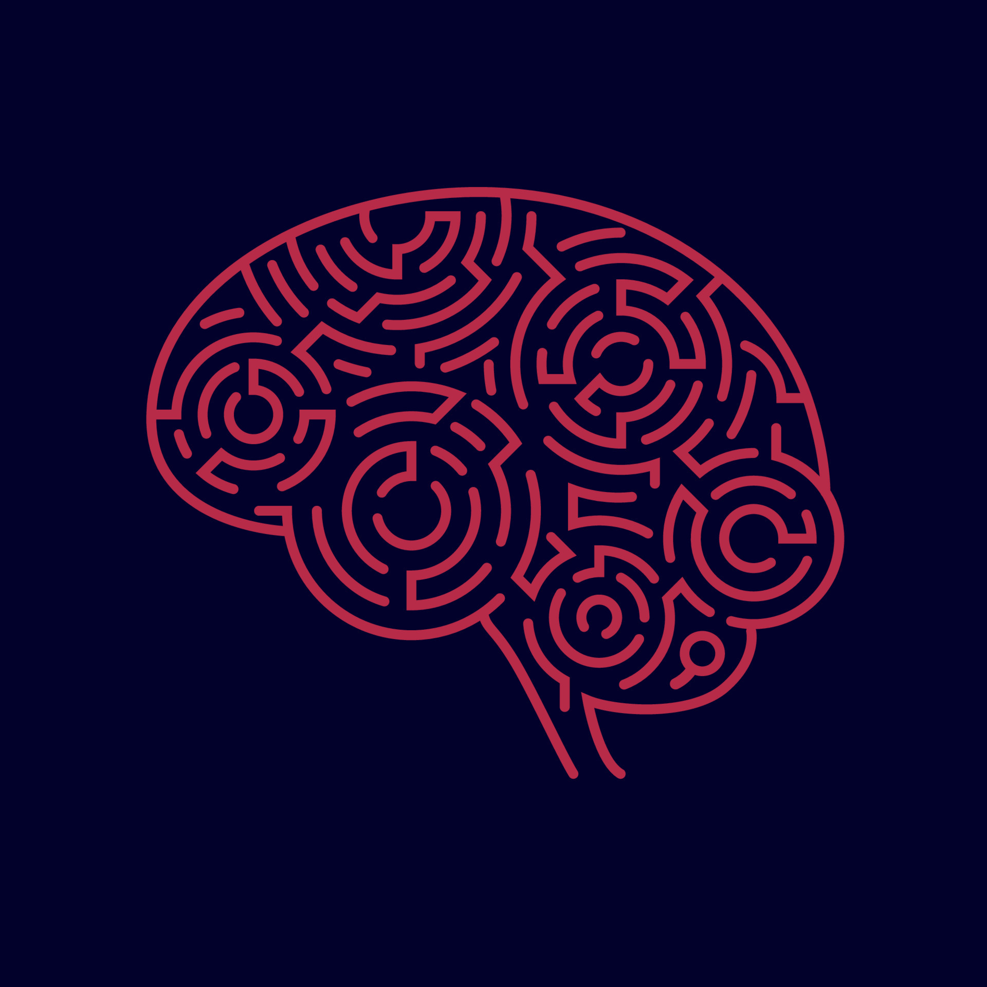 maze brain graphic 11161109 Vector Art at Vecteezy