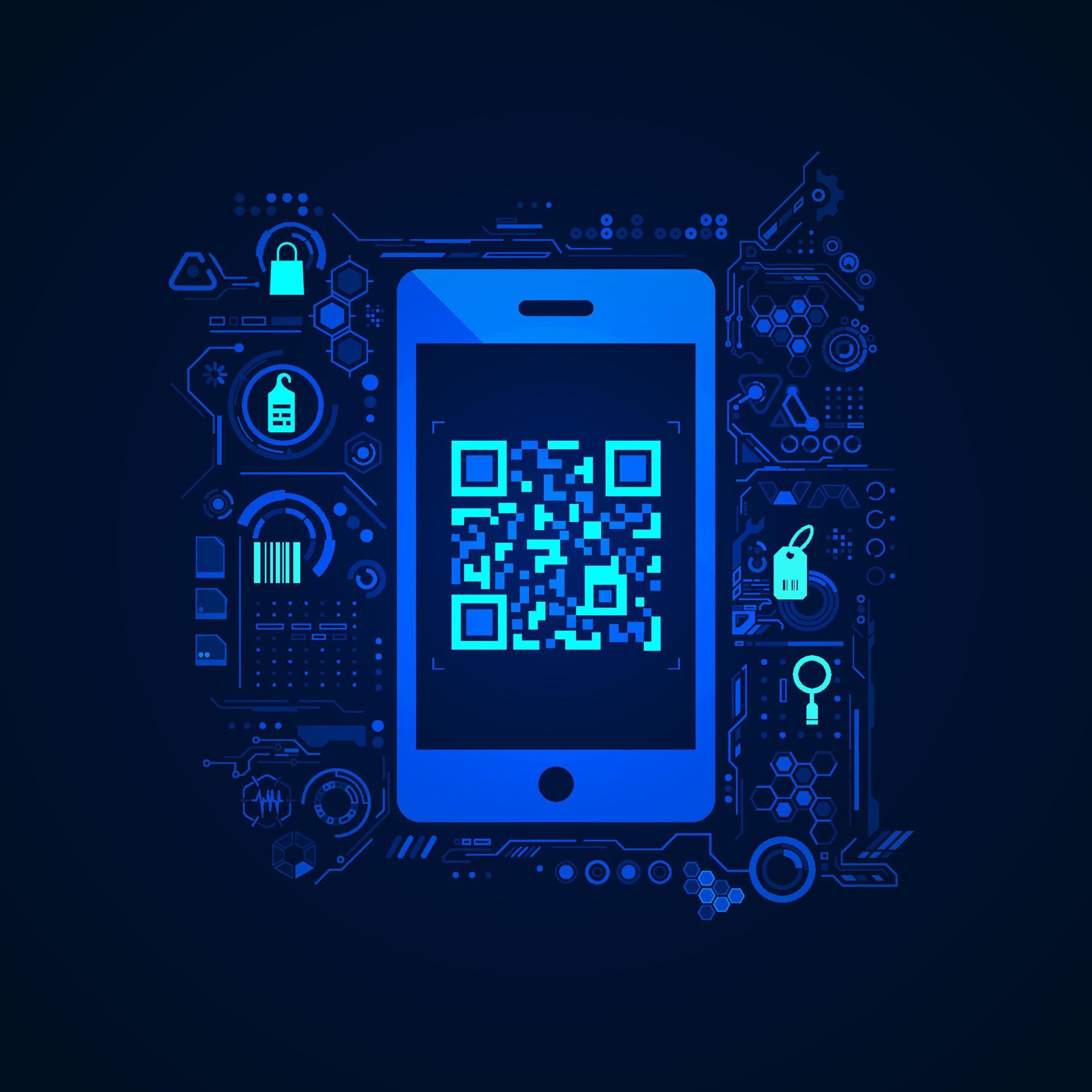 QR code mobile 11161110 Vector Art at Vecteezy