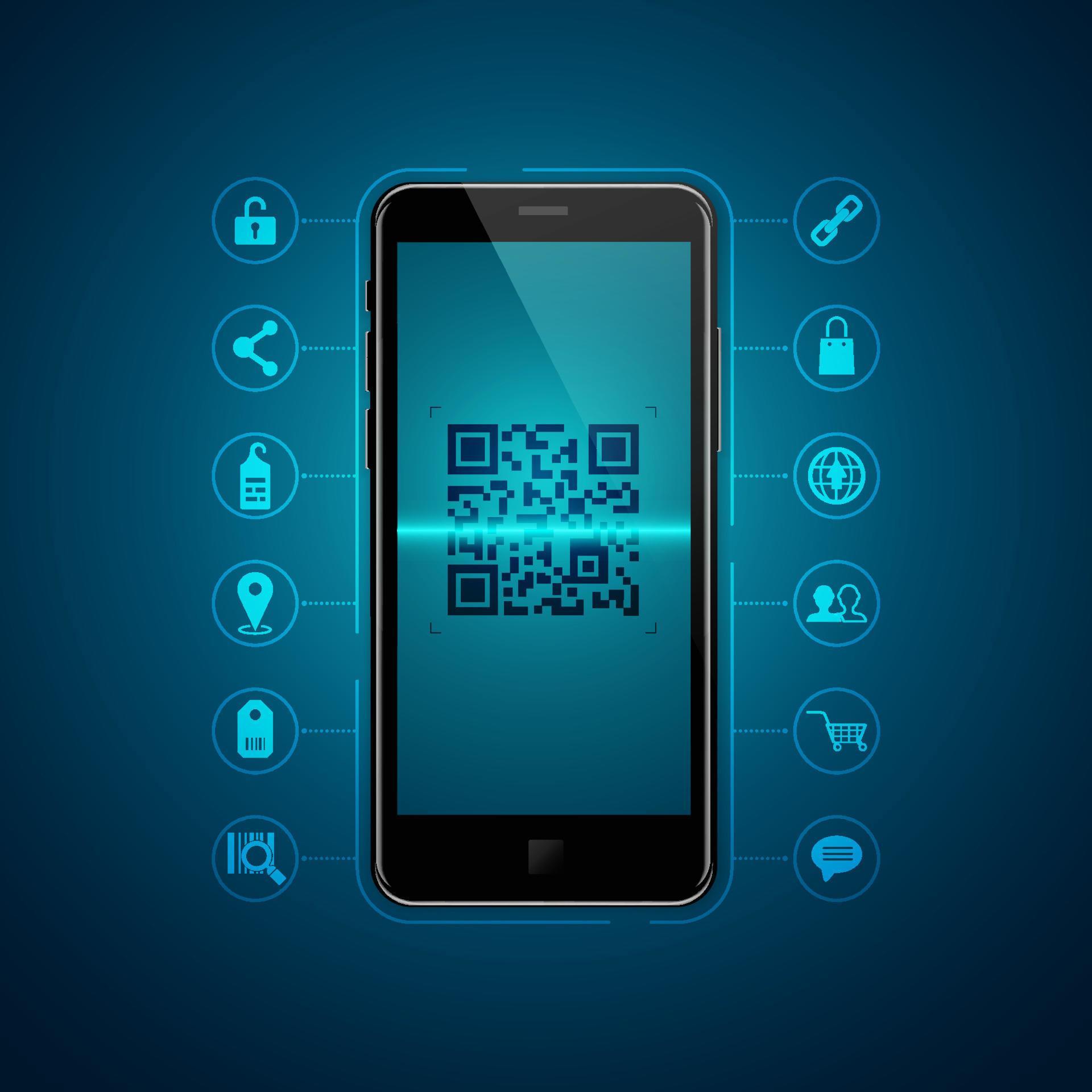 QR code mobile 11161112 Vector Art at Vecteezy