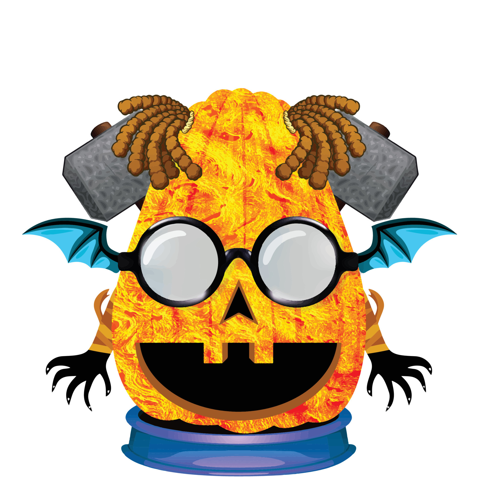 Fiesta Espeluznante Cabeza De Calabaza De Halloween 11163368 Vector En fiesta-espeluznante-cabeza-de-calabaza-de-halloween-11163368-vector-en