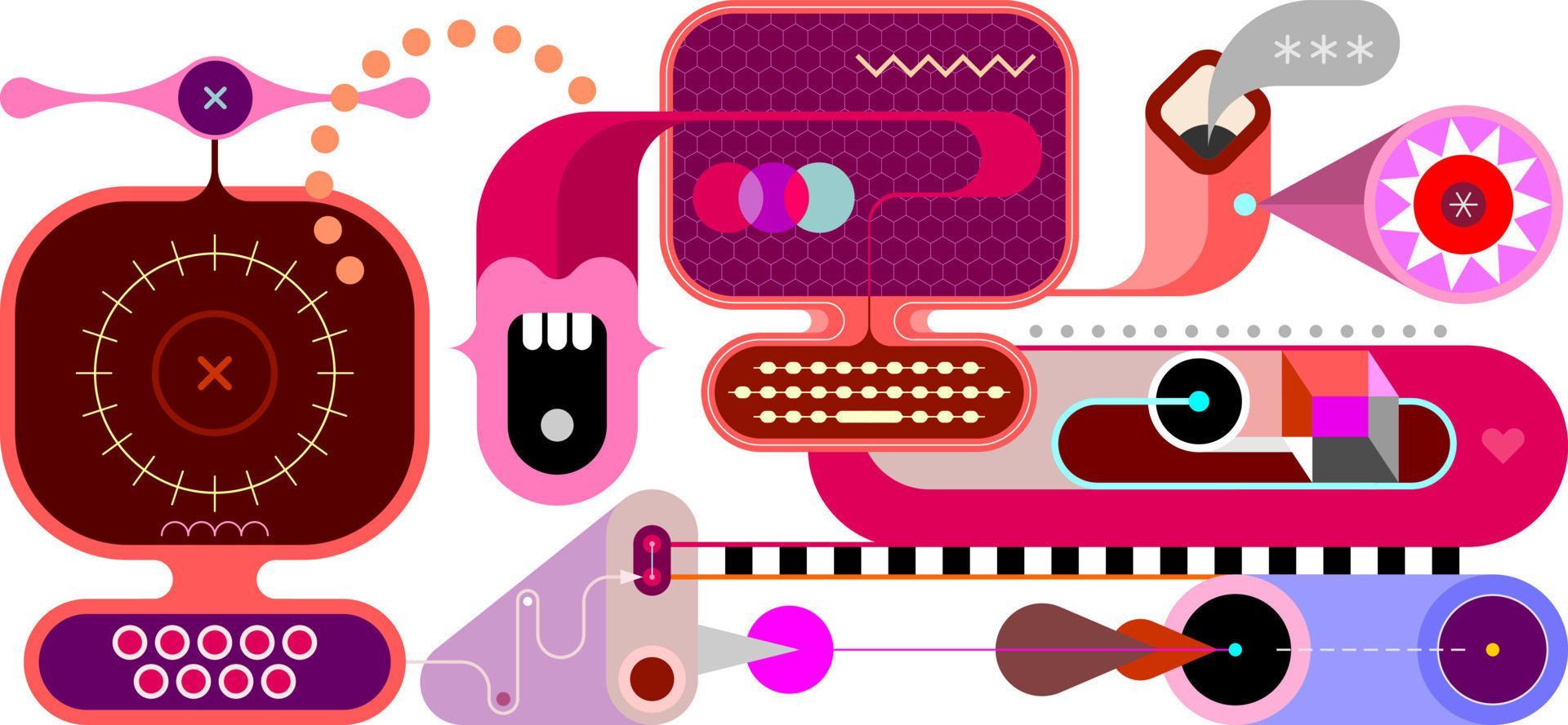 Computer Network abstract vector design 11163496 Vector Art at Vecteezy