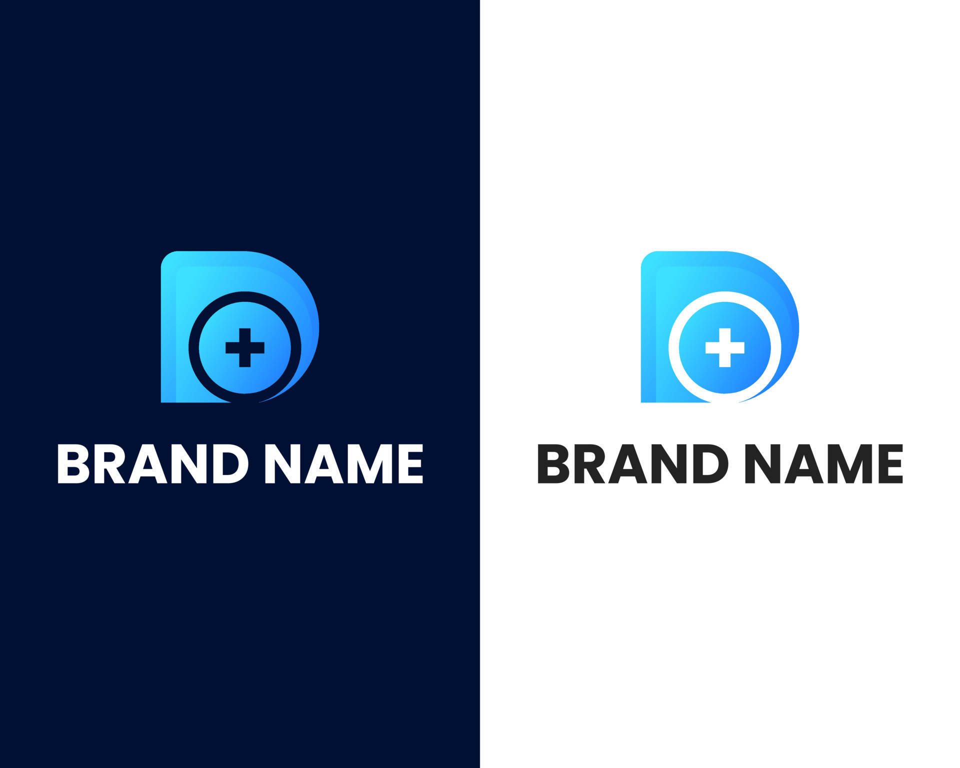 letter d with medical sign logo design template 11164195 Vector Art at Vecteezy