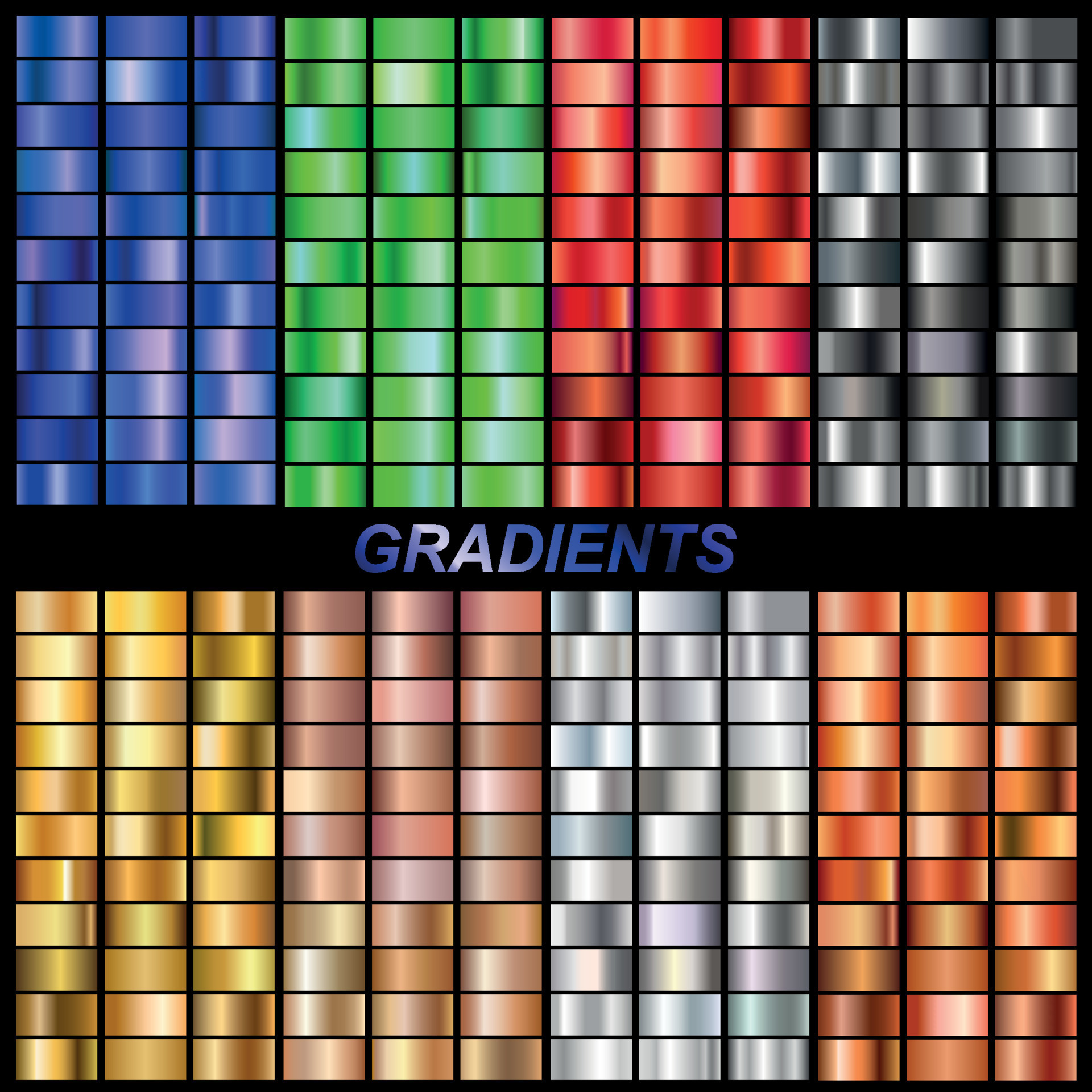 set of vector gradients 11168684 Vector Art at Vecteezy