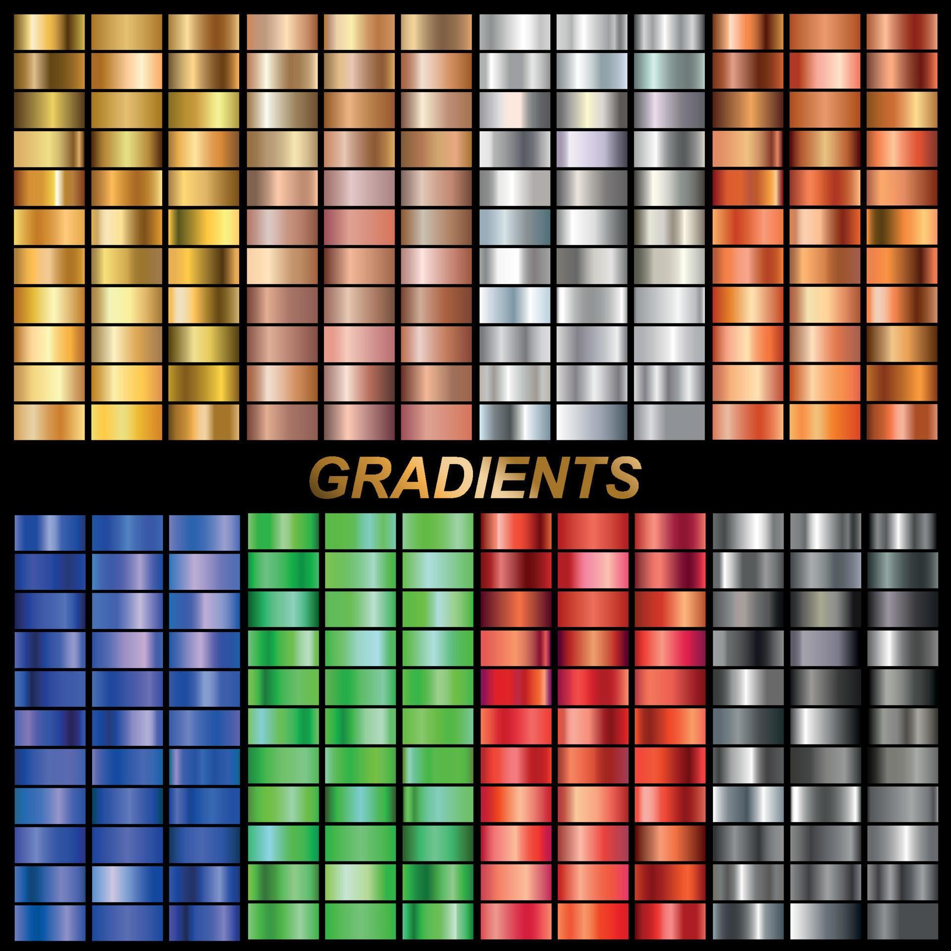 set of vector gradients 11170056 Vector Art at Vecteezy