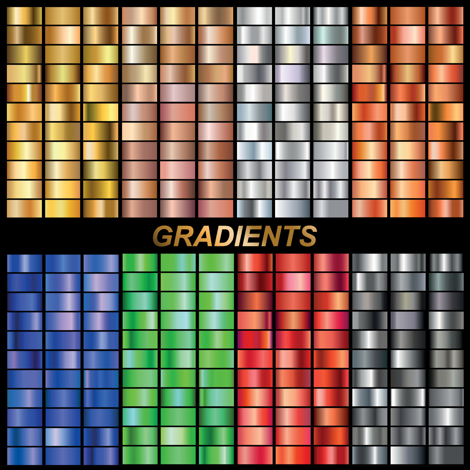 set of vector gradients 11170056 Vector Art at Vecteezy