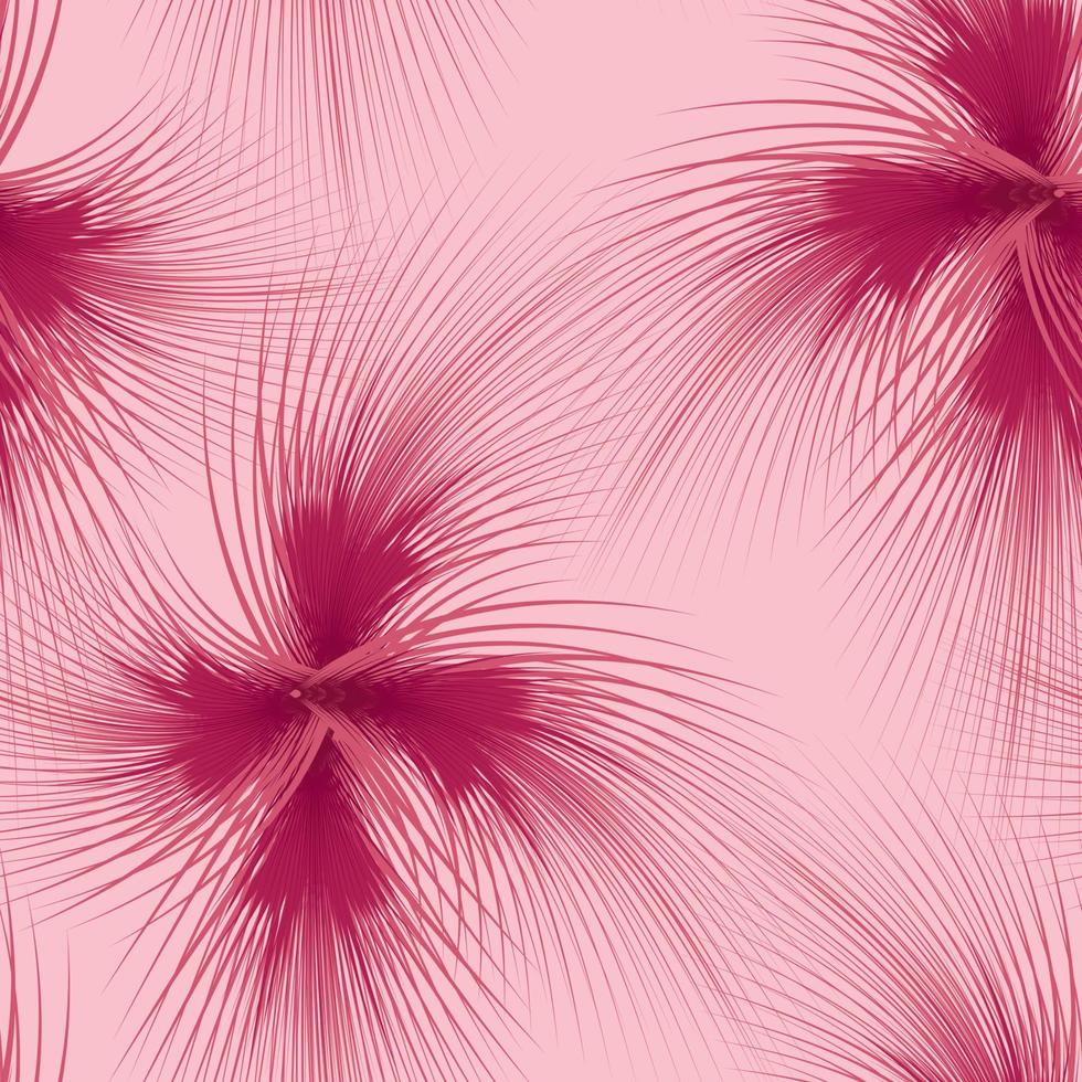 pink abstract tropical leaves seamless pattern fashionable vector ...