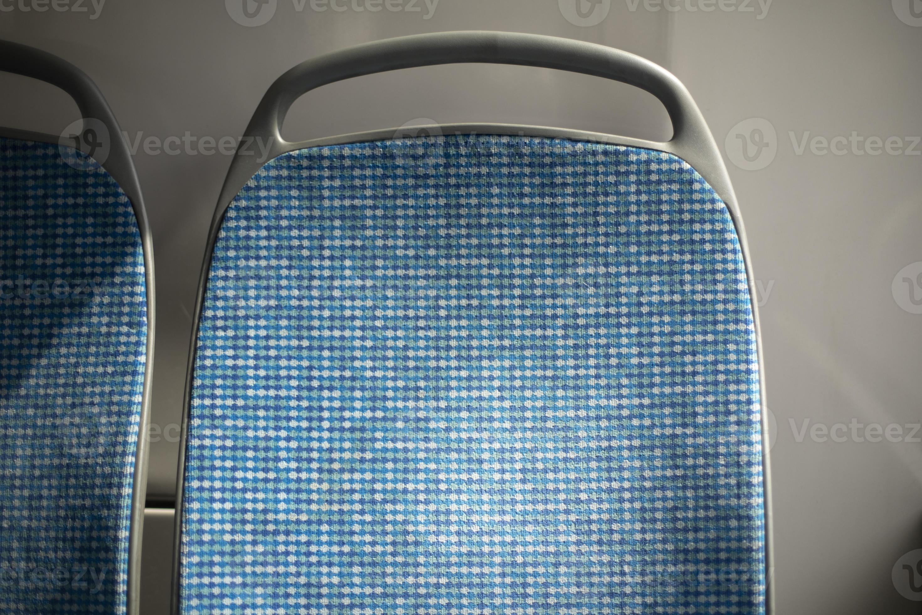 Seat on bus. Back of seat in transport. Public transport in detail. 11171842 Stock Photo at Vecteezy
