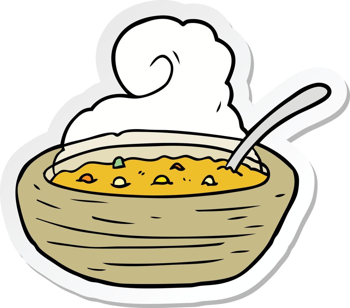 pegatina de un tazón de dibujos animados de sopa caliente 11178943 ... pegatina de un tazón de dibujos animados de sopa caliente 11178943 ...
