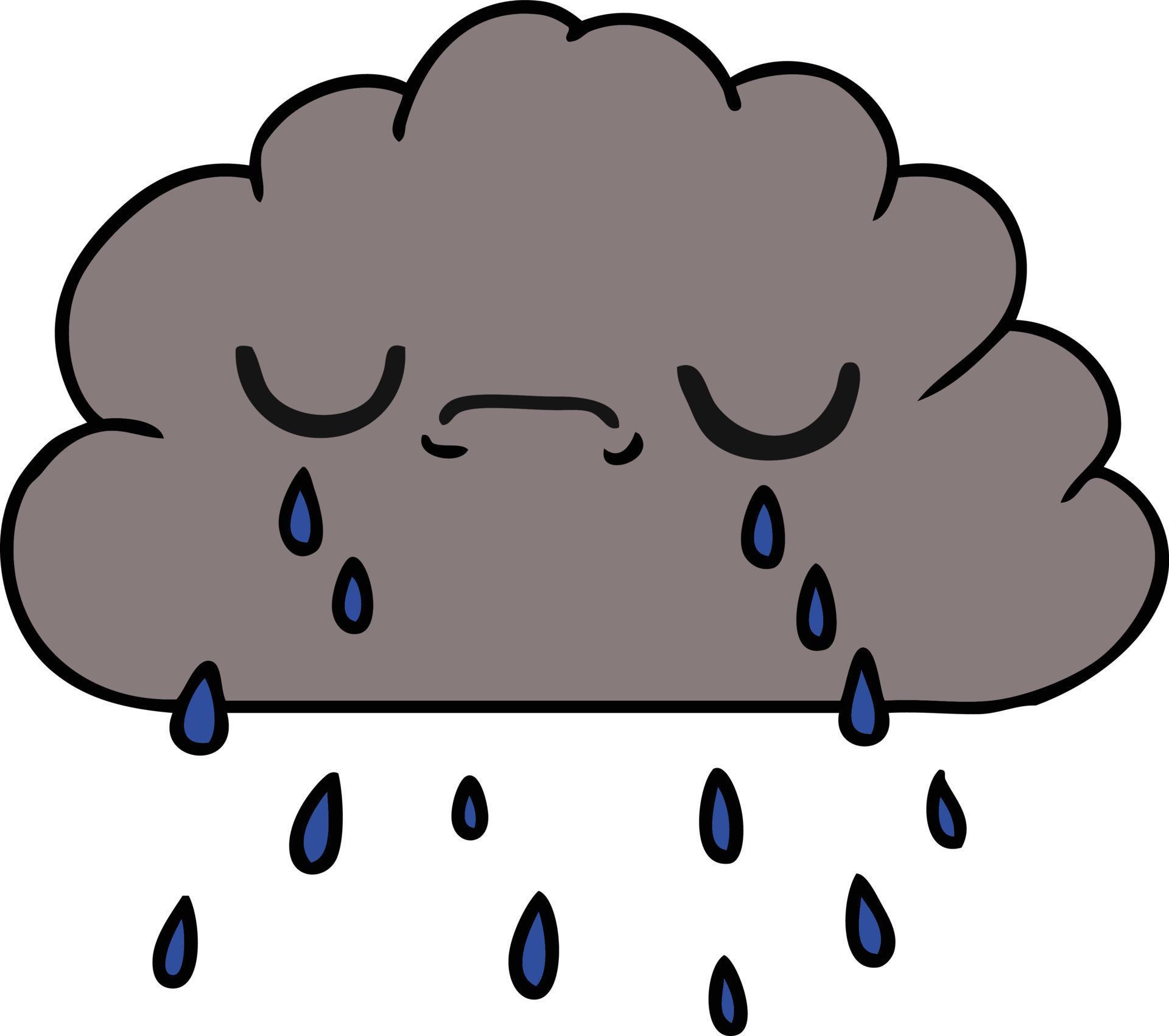 cartoon of cute crying cloud 11179435 Vector Art at Vecteezy