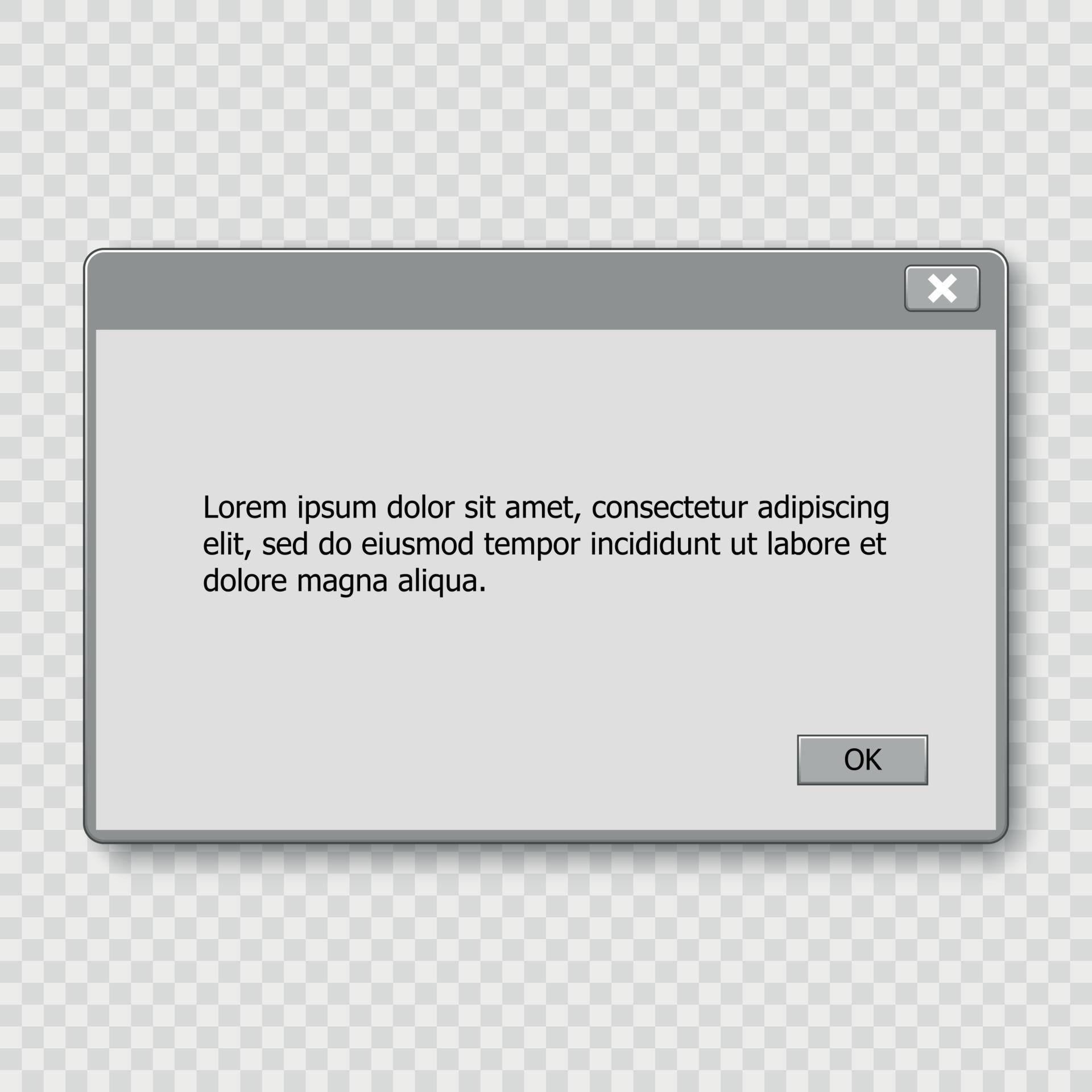 Window operating system warning. 11179845 Vector Art at Vecteezy