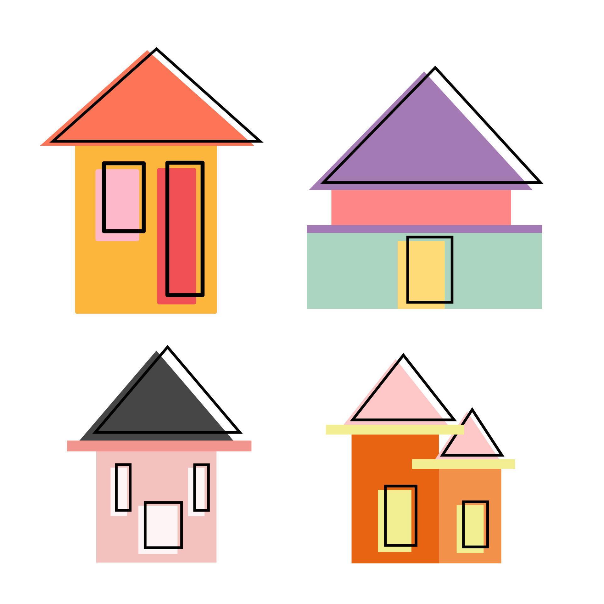 abstract house geometric design 11185131 Vector Art at Vecteezy