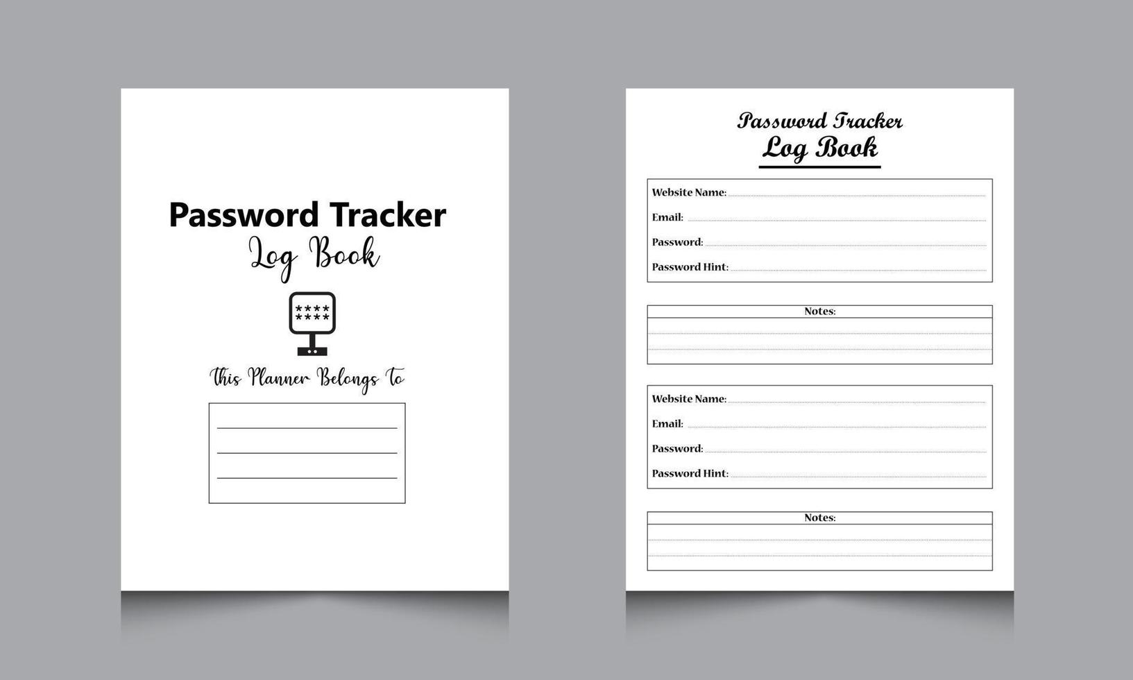 Workout log book Gym workout tracker notebook interior journal template ... Workout log book Gym workout tracker notebook interior journal template ...