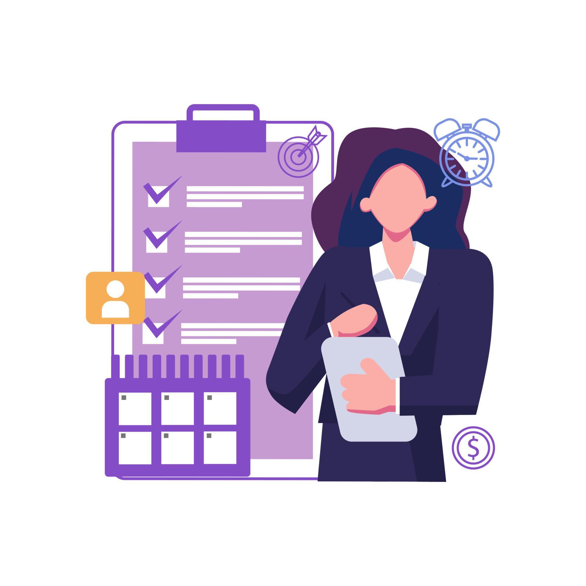 Project management flat style illustration vector design 11187770 ...