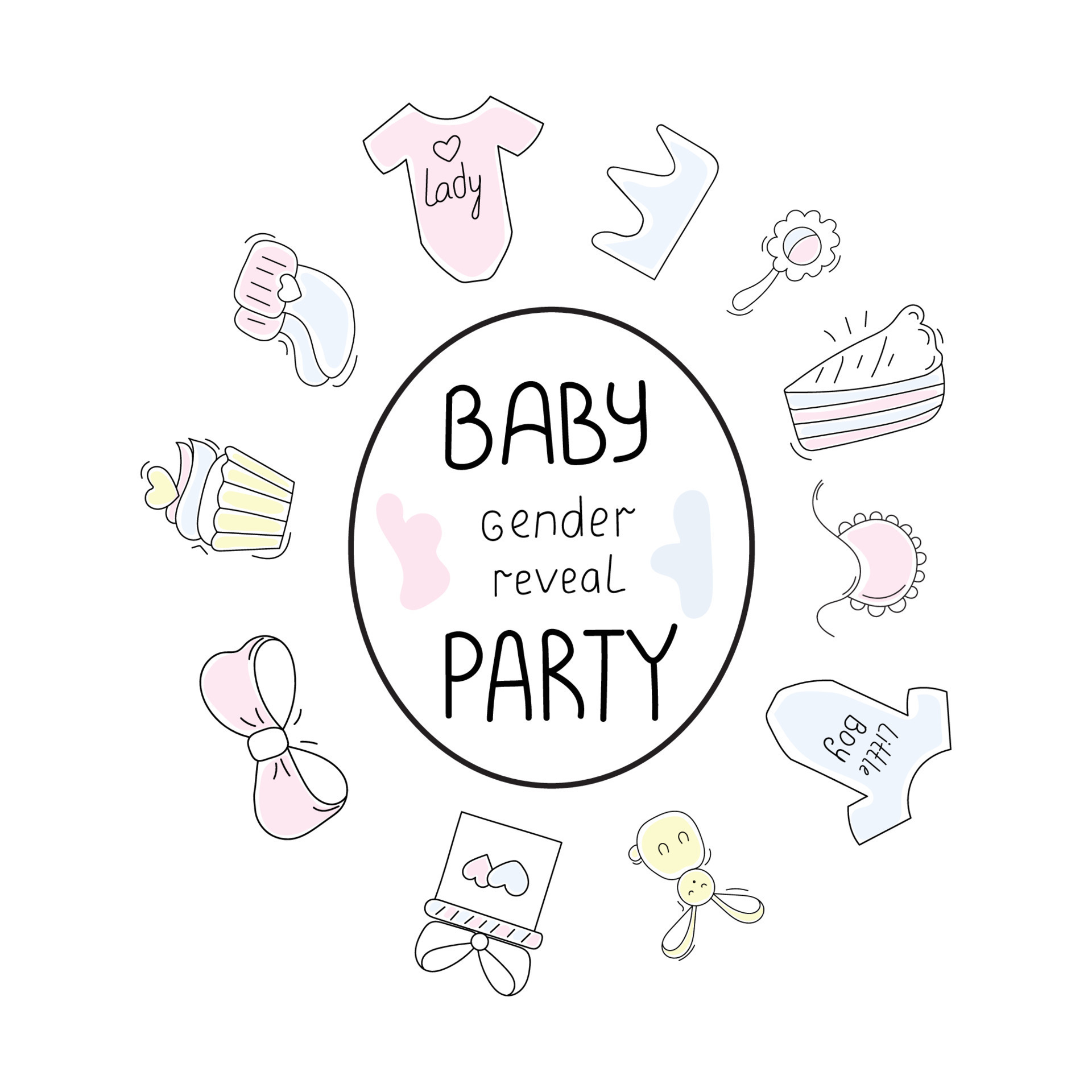 Set Of Baby Gender Reveal Party 11188123 Vector Art At Vecteezy set-of-baby-gender-reveal-party-11188123-vector-art-at-vecteezy