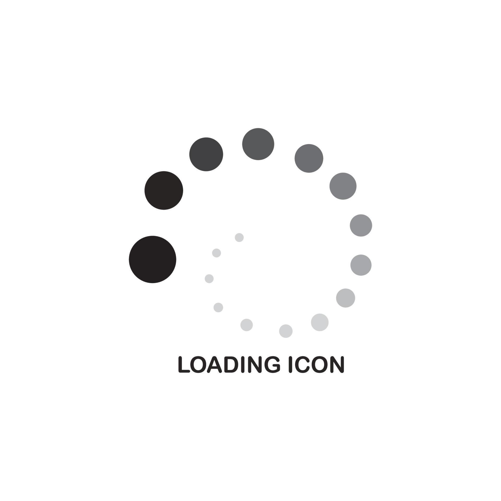loading icon vector illustration design template 11188322 Vector Art at ...