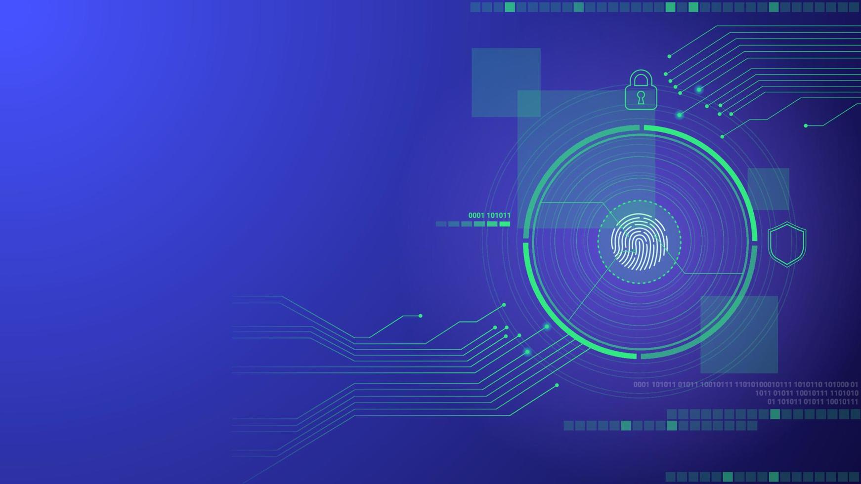 Internet Security And Private Data Website Background With A Place For