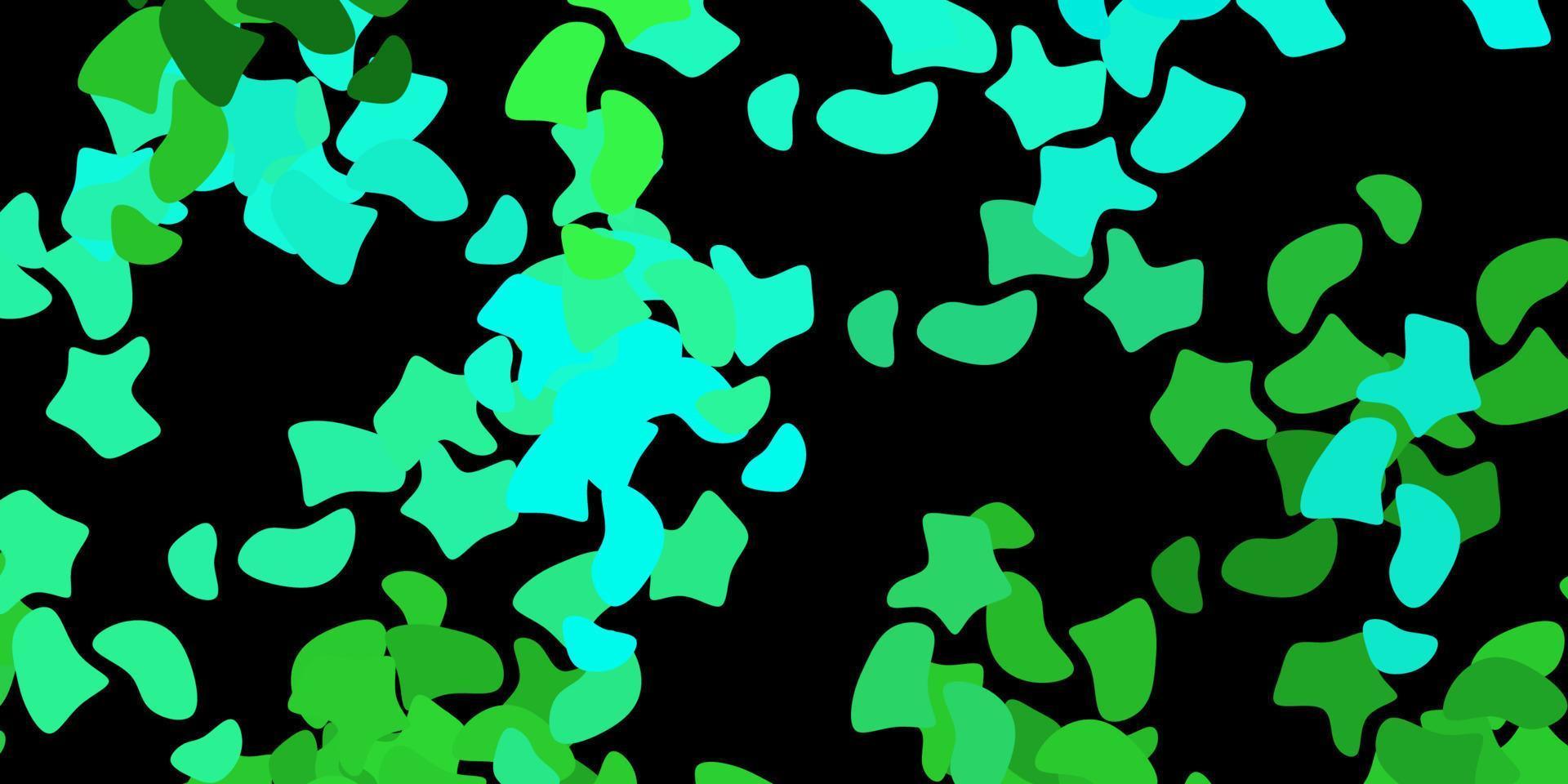 Dark Green Vector Pattern With Abstract Shapes 11190104 Vector Art At