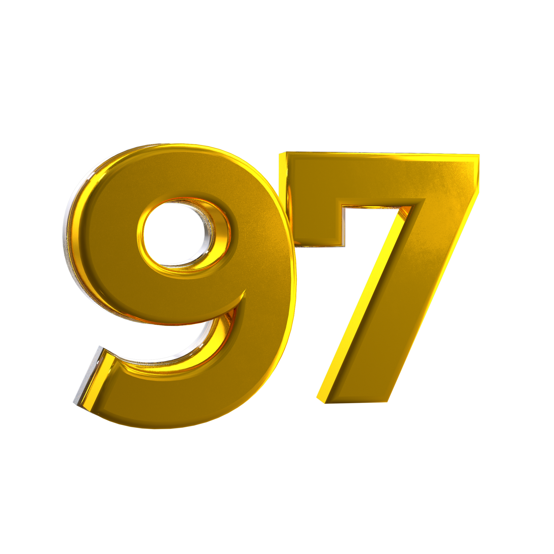 Mental Yellow 97 3D number 11192432 PNG Mental Yellow 97 3D number 11192432 PNG