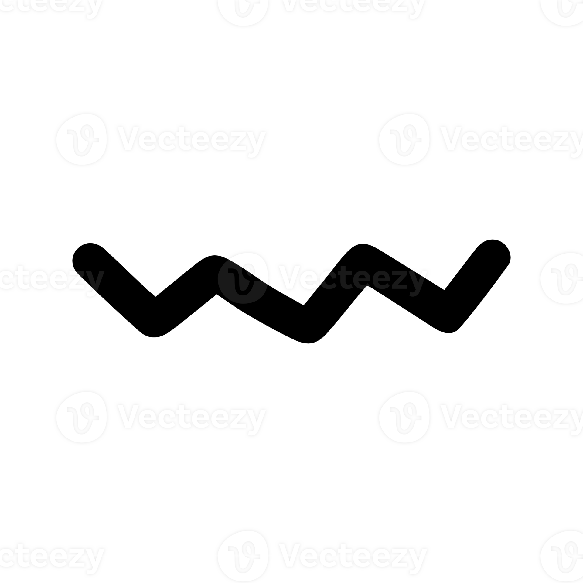 zigzag line hand drawn illustration design 11196545 PNG