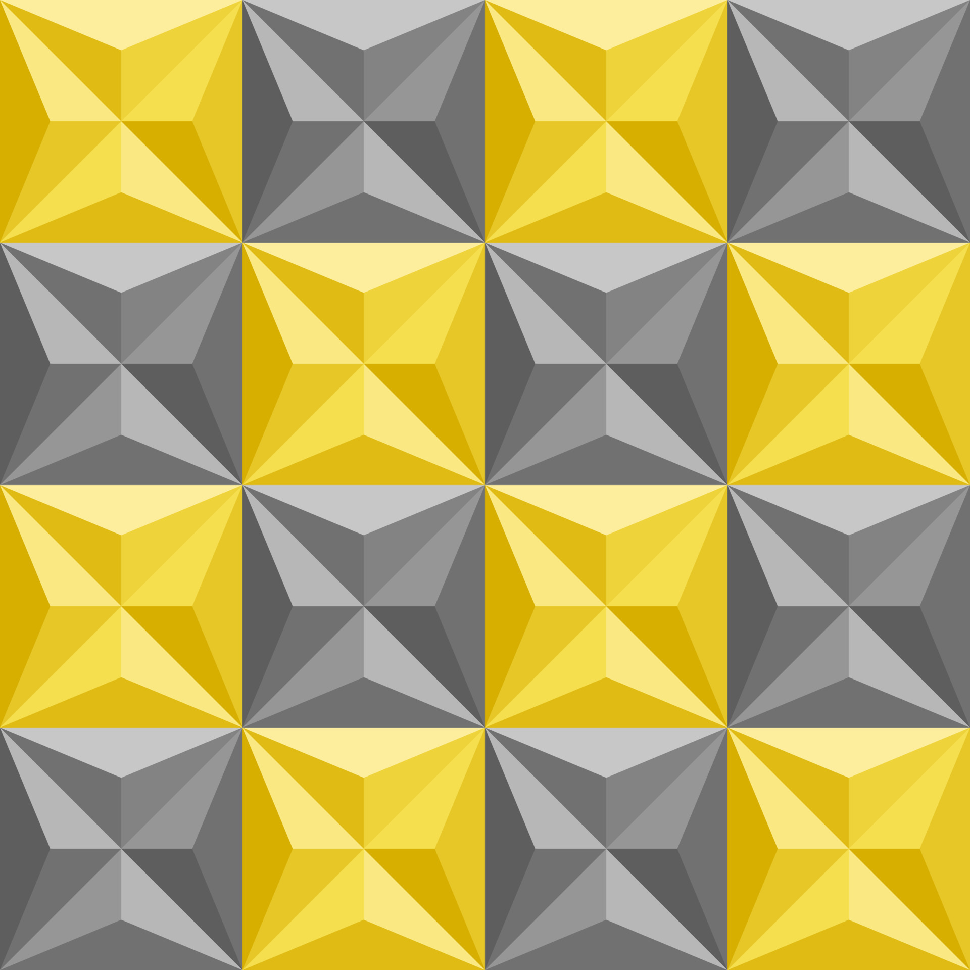Checkered Patterns 3D Shapes Triangles Squares Yellow And Gray 11201501 ...