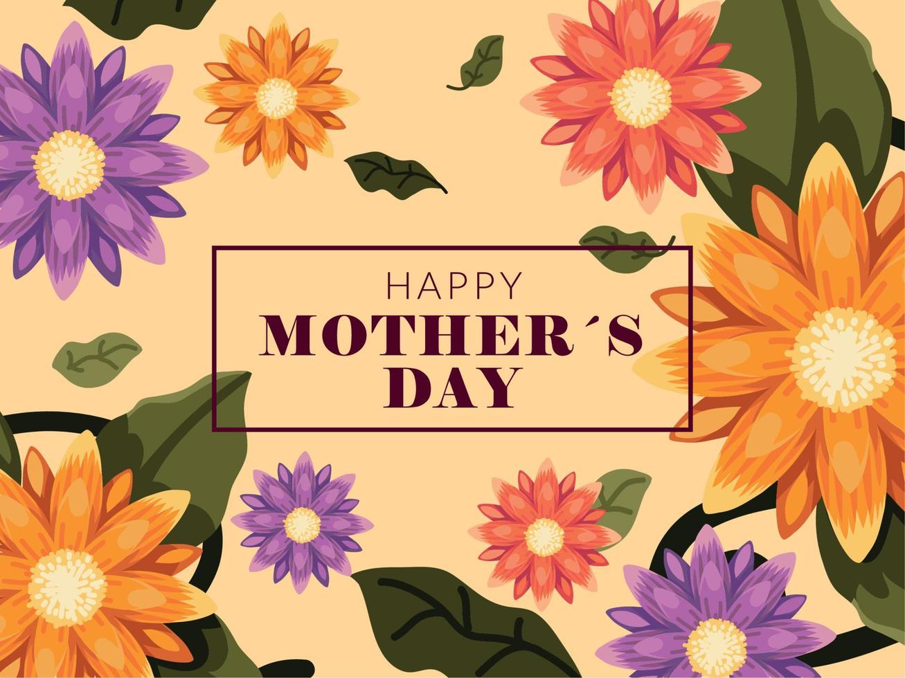 Happy Mothers Day Card 11209192 Vector Art At Vecteezy