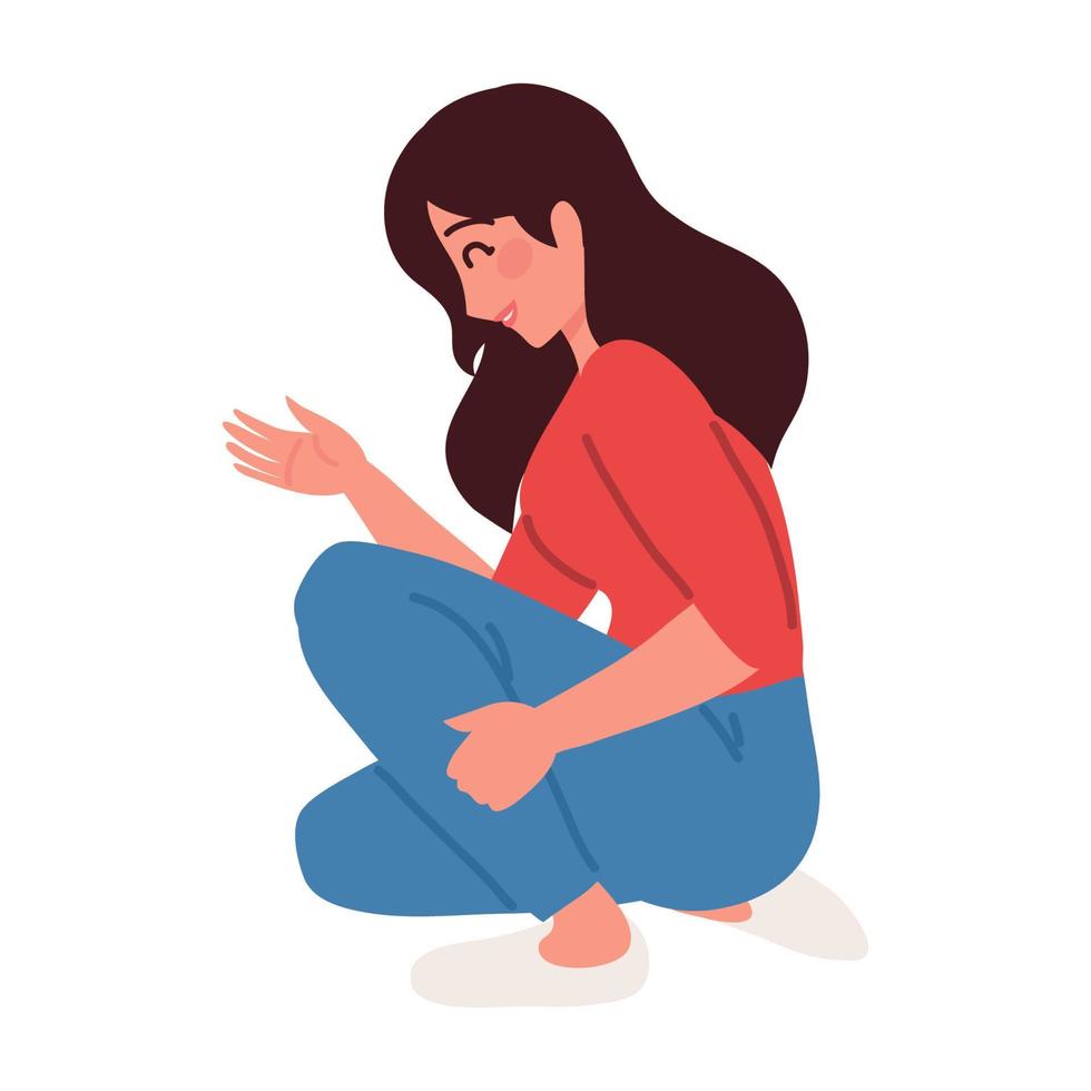 woman sitting side view 11209384 Vector Art at Vecteezy woman sitting side view 11209384 Vector Art at Vecteezy