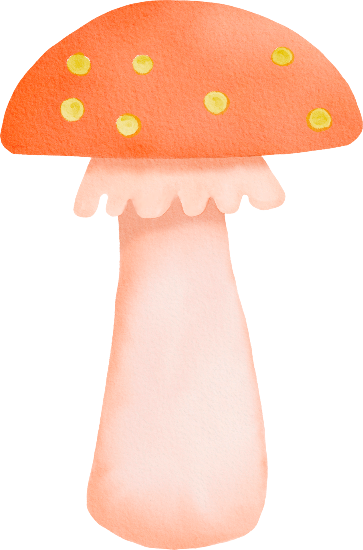 Watercolor colorful mushroom 11212119 PNG