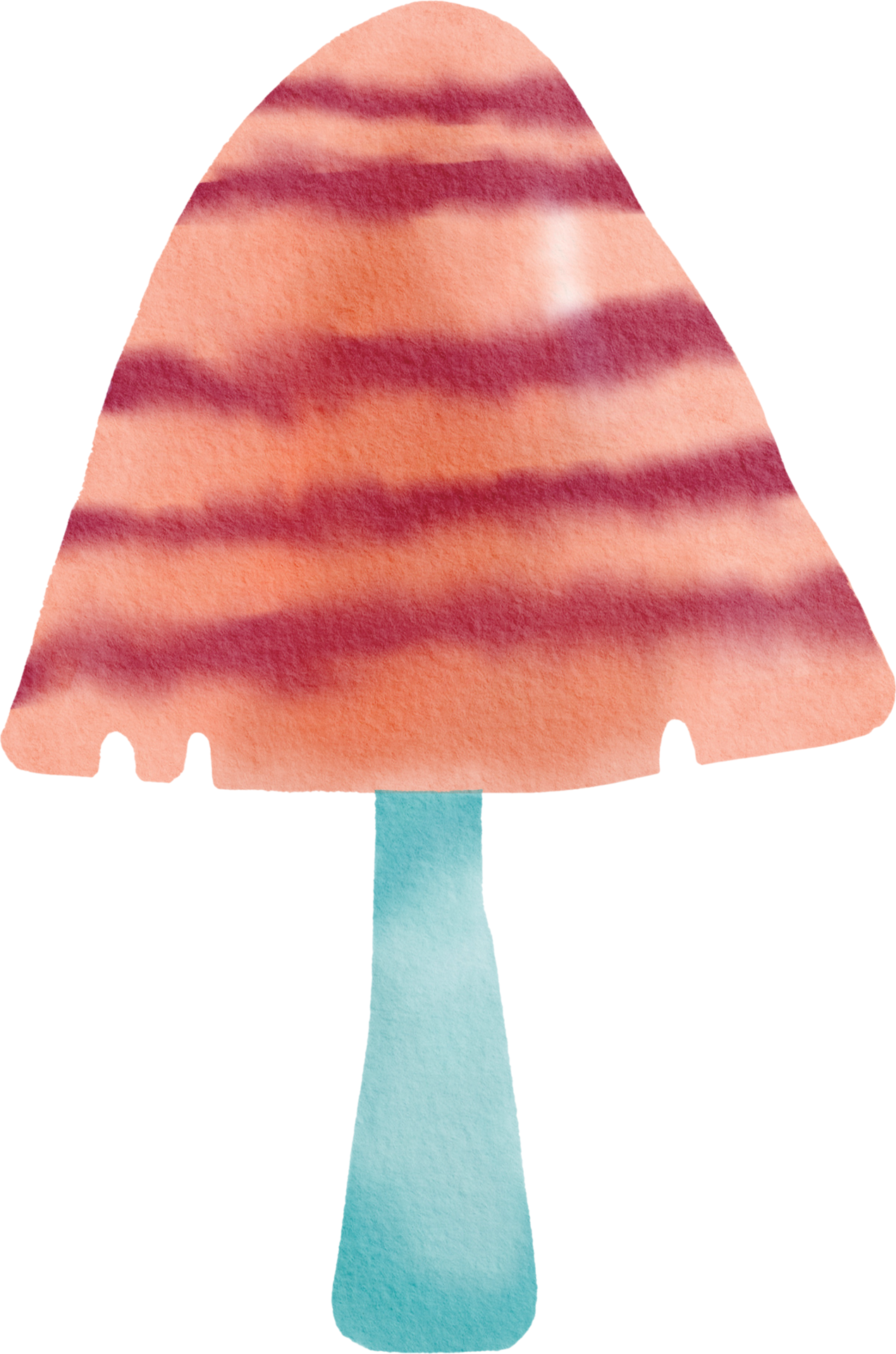 Watercolor colorful mushroom 11213043 PNG
