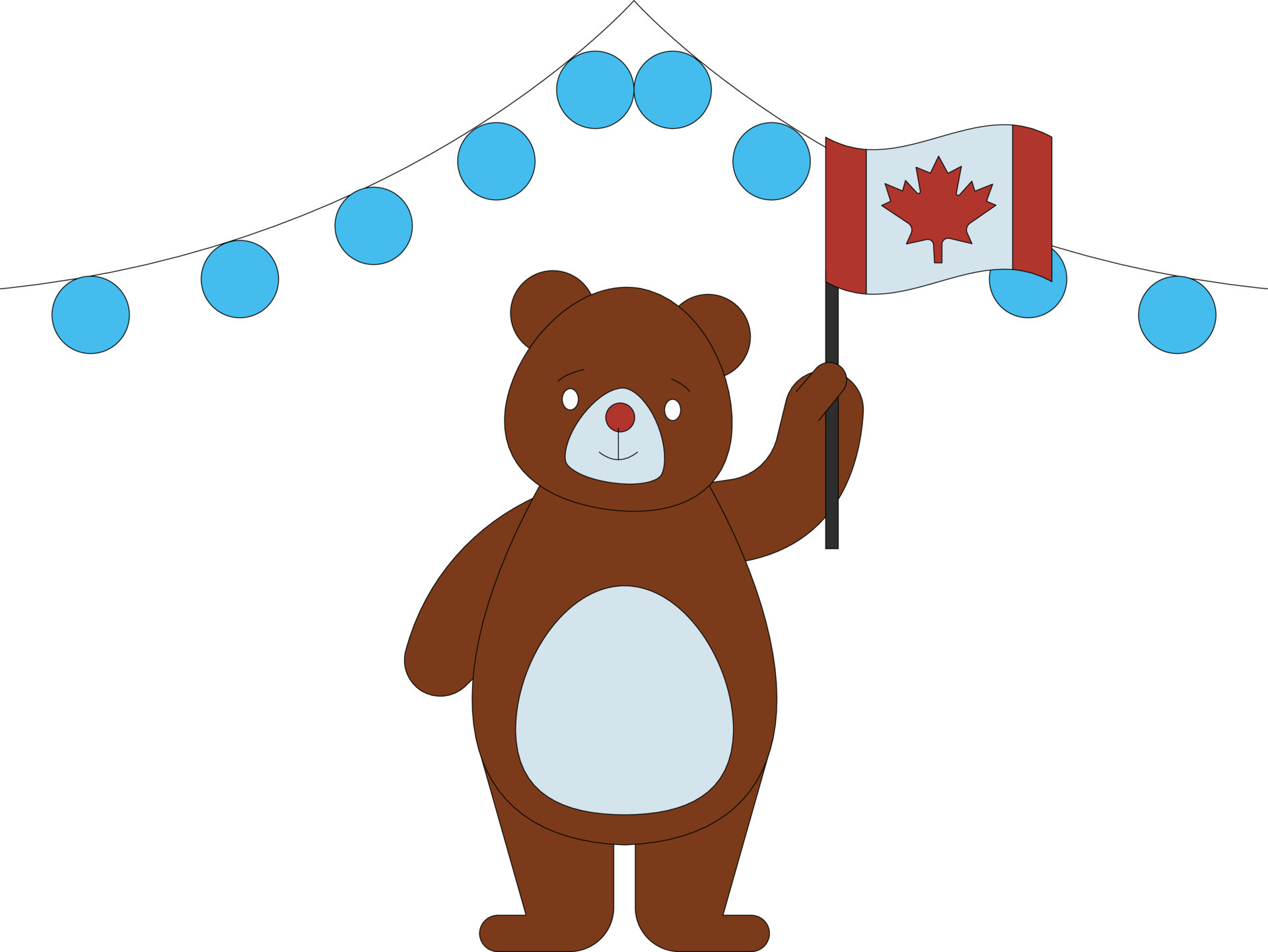 The Teddy Is Celebrating Canada National Day 11214262 Vector Art At the-teddy-is-celebrating-canada-national-day-11214262-vector-art-at