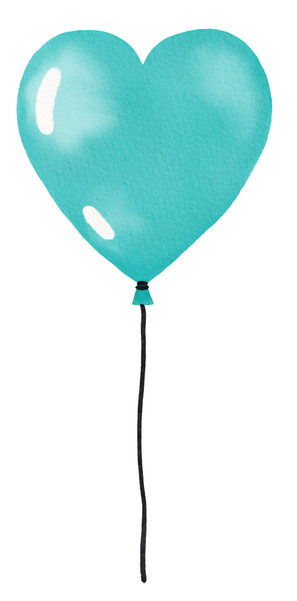 Watercolor Heart Colorful Balloon For Party 11215407 Png