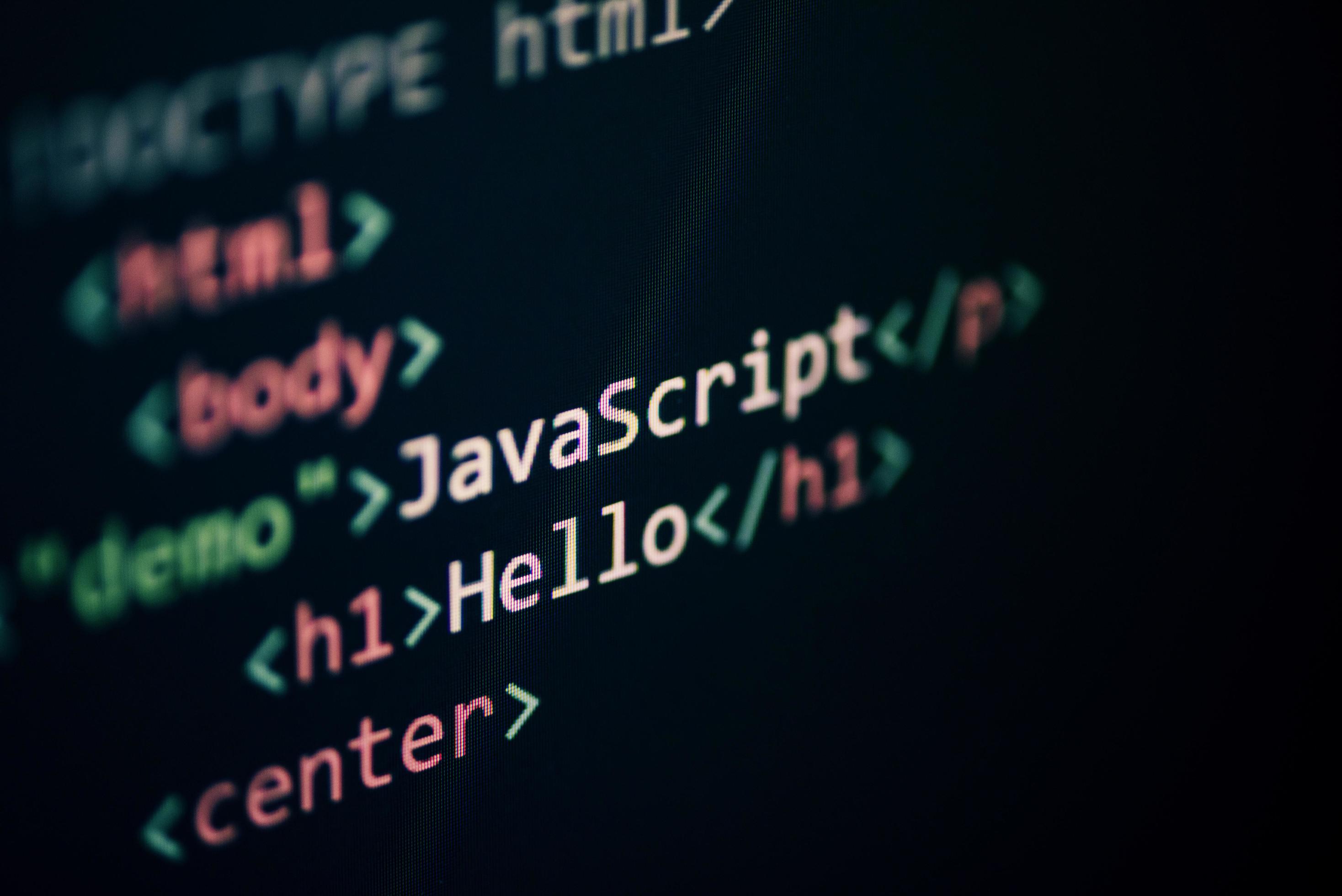 programación en lenguaje informático código javascript componentes del ...