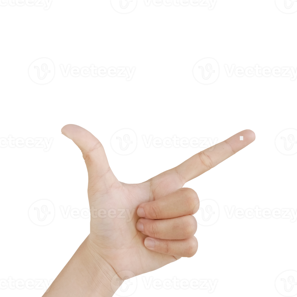 Close up Asian female hand show counting hand, pistol sign gun, sign ... Close up Asian female hand show counting hand, pistol sign gun, sign ...