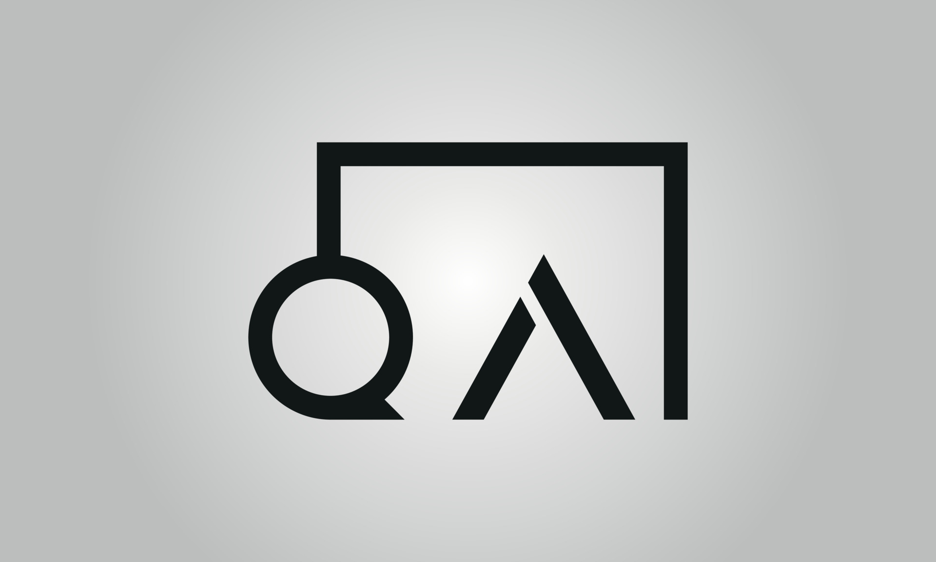 Letter Qa Logo Design Qa Logo With Square Shape In Black Colors Vector Free Vector Template