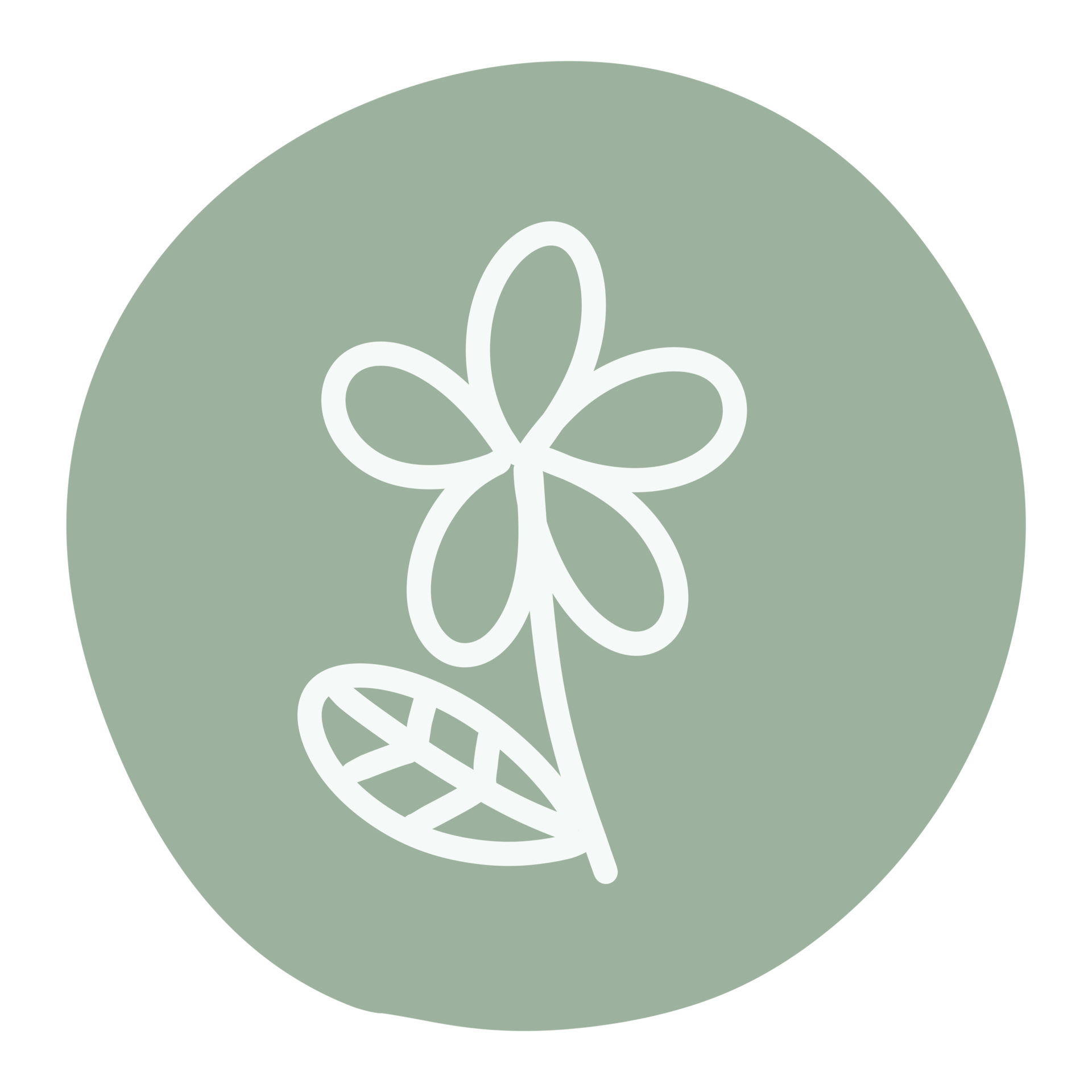 Outline Floral And Leaf Sticker 11227612 Png